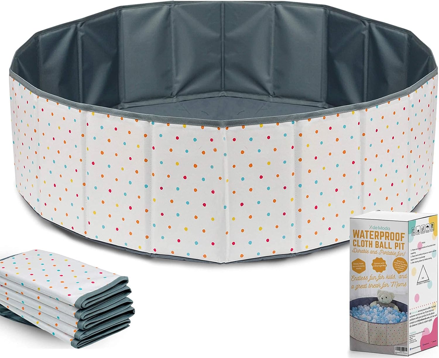 Amazon.com: Ball Pit for Toddlers - Foldable & Portable Large Fabric ...
