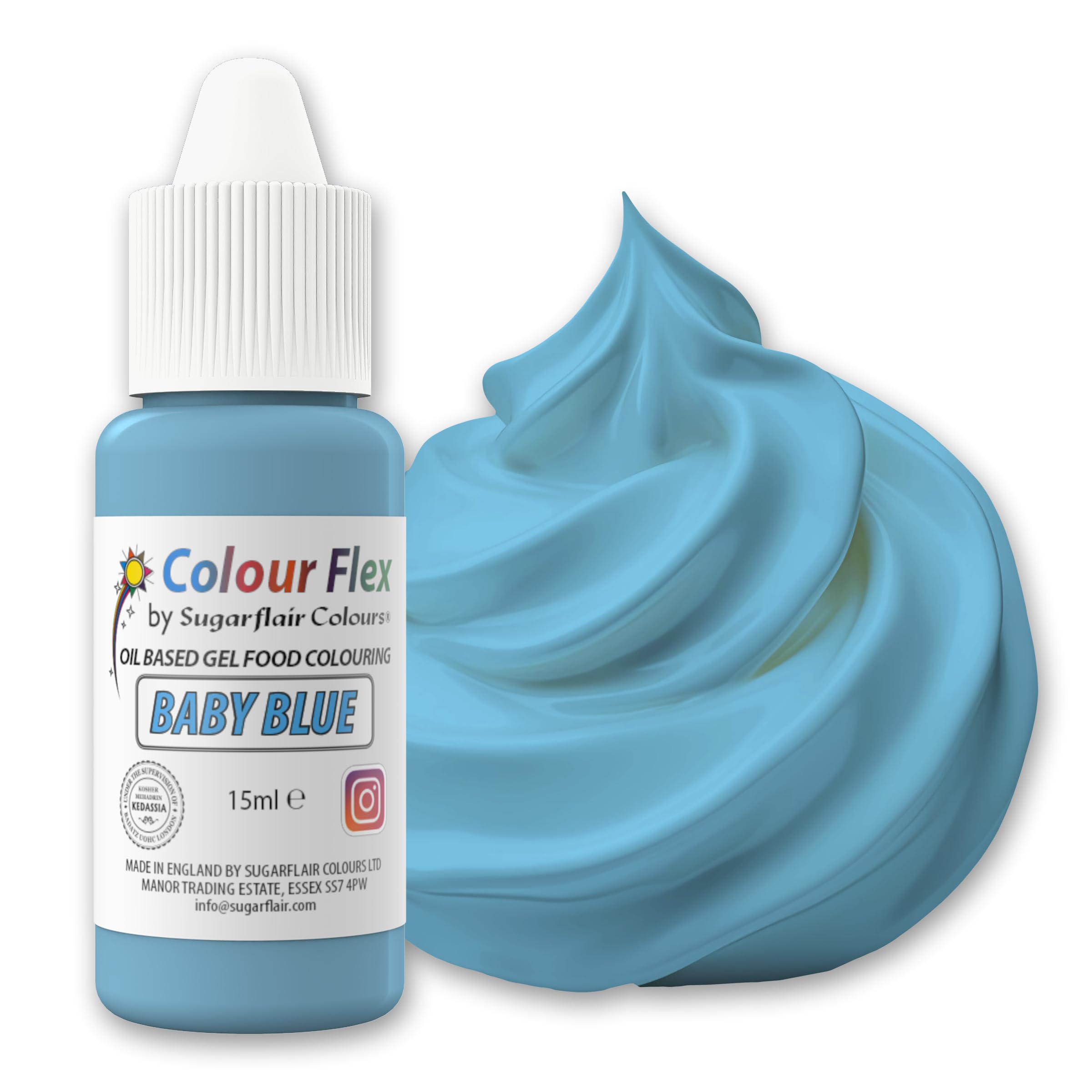 Colour Flex Baby Blue Oil Based Food Colouring Gel For Colouring High ...