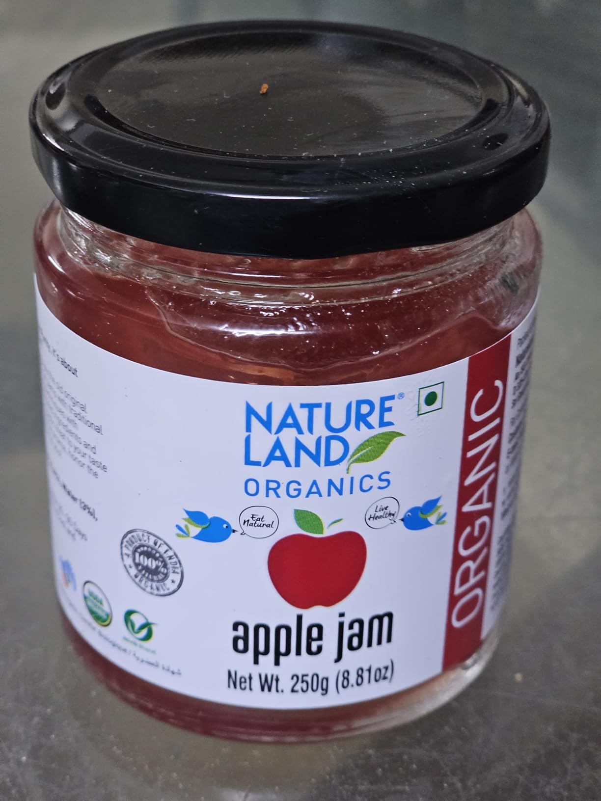 Natureland Organics Apple Jam 250 Gm - Healthy Organic Jams : Amazon.in ...