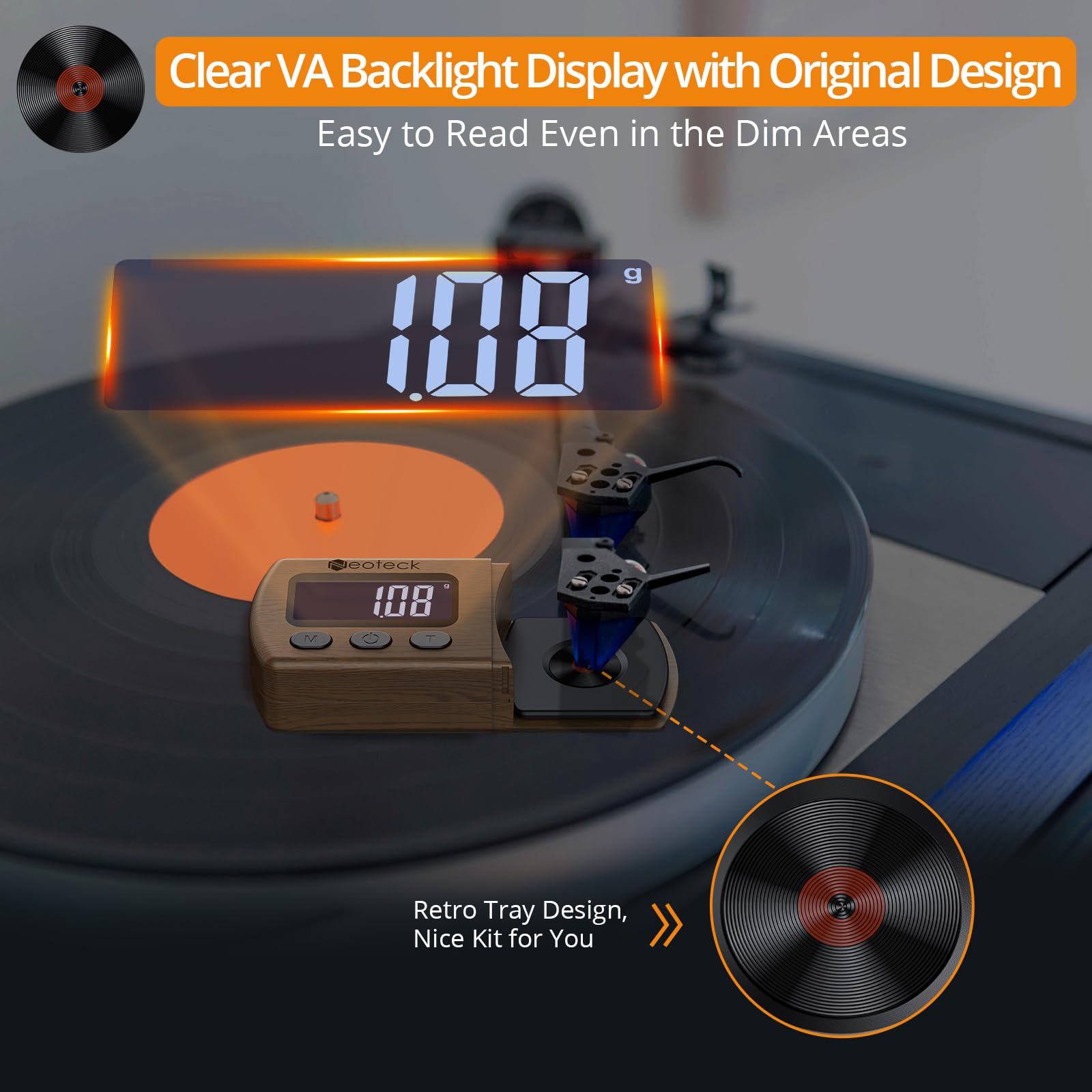 Snapklik.com : Digital Turntable Stylus Force Scale Gauge 0.01g/5.00g ...