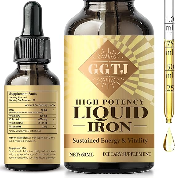 Amazon.com: Iron Drops for Women, Iron Supplement for Women & Men, Iron ...