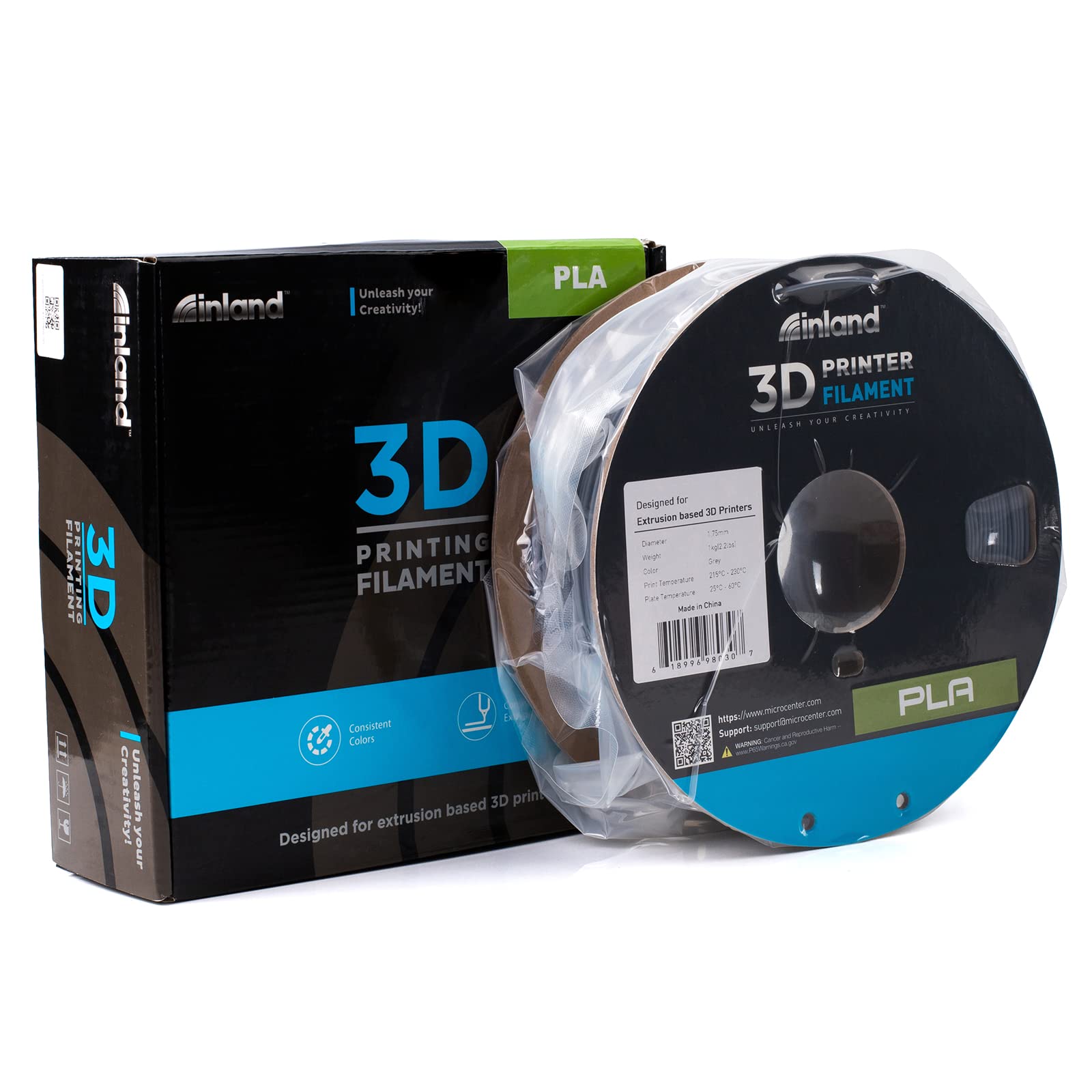 Snapklik.com : INLAND 2 Pack PLA 3D Printer Filament - 3D Printing PLA ...