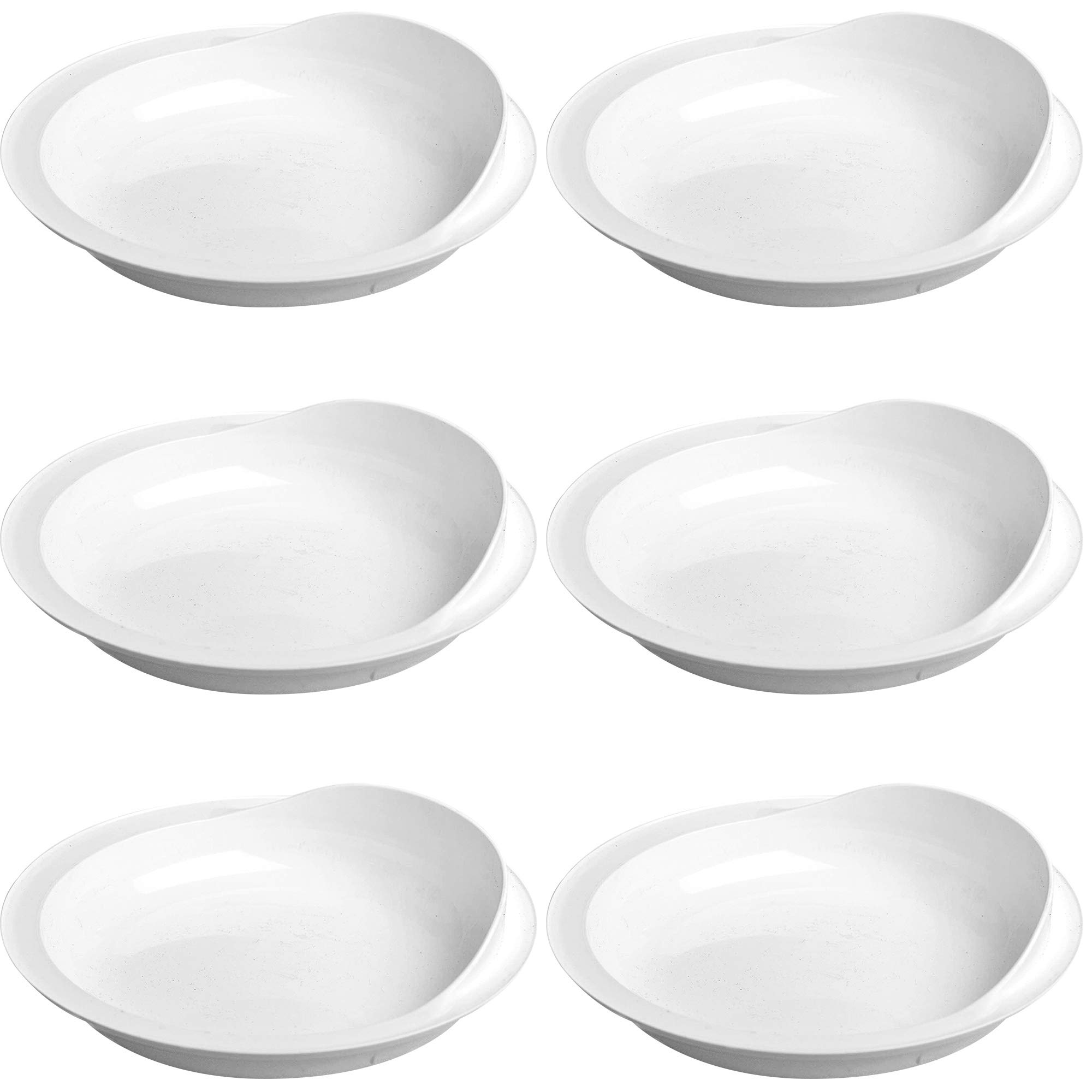 Providence Spillproof 9" Scoop Plate High-Low Adaptive Bowl - 6 Pack ...