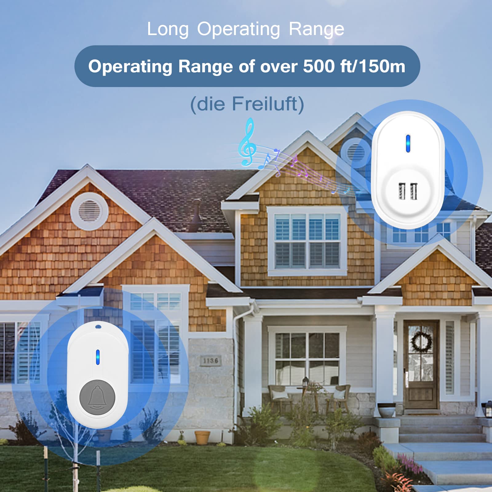 Snapklik.com : DAYTECH Wireless Caregiver Pager SOS Smart Call Button ...