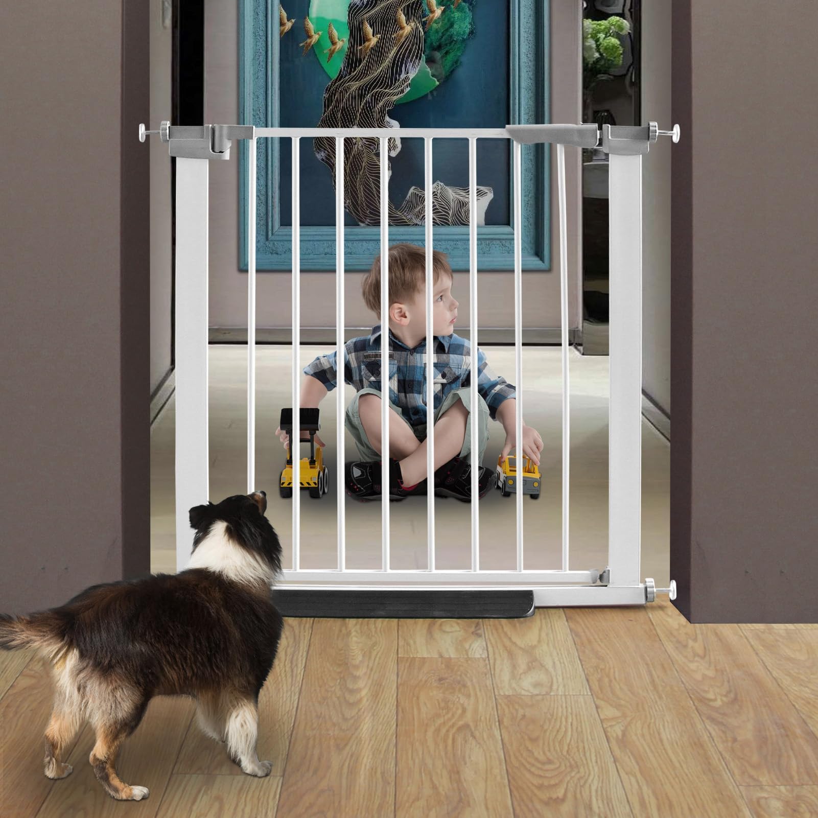Amazon.com: Dog Gate, Pet Safety Gate, Dog Gates for The House ...