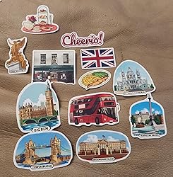 Amazon.com: Navy Peony Bustling London Travel Stickers (28pcs ...