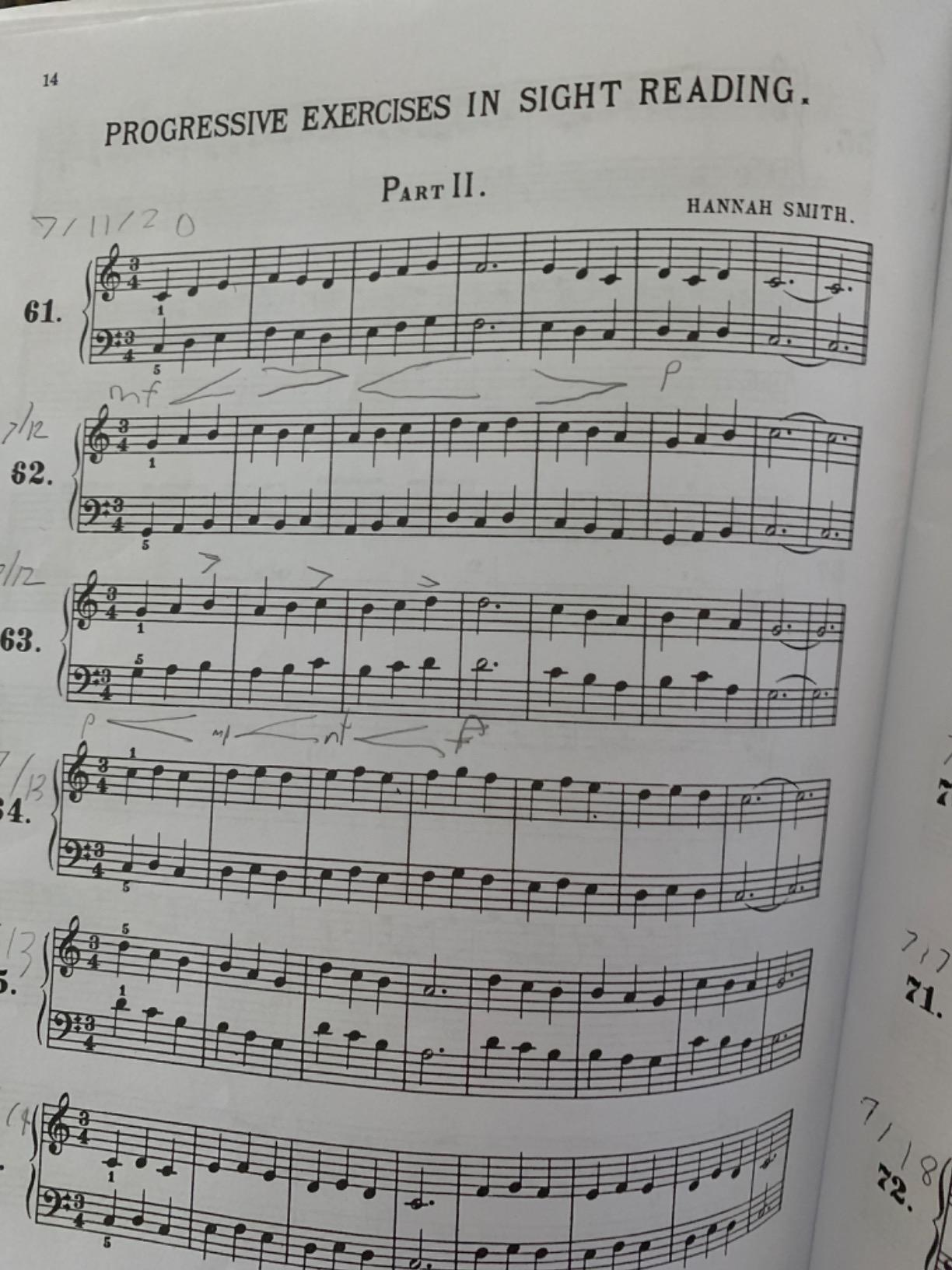 Progressive Sight Reading Exercises: Piano Technique (November 1, 1986 ...
