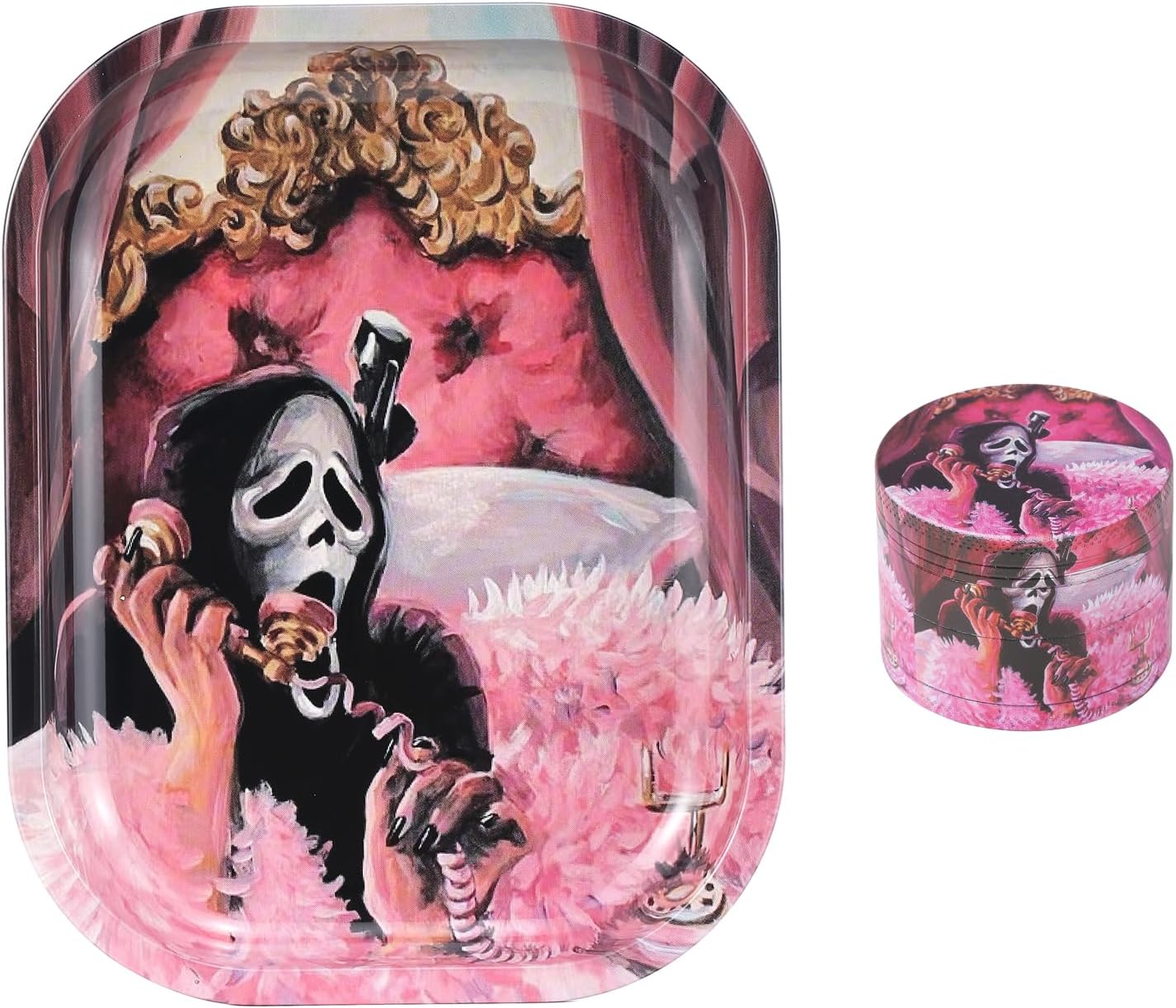 Amazon.com: Crazy Horror Baddie Rolling Tray with One Accessory, Metal ...