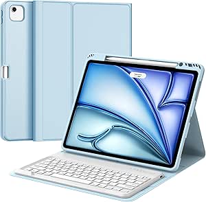 Amazon.com: Keyboard Case for iPad Air 13 inch (M3 2025 / M2 2024 ...
