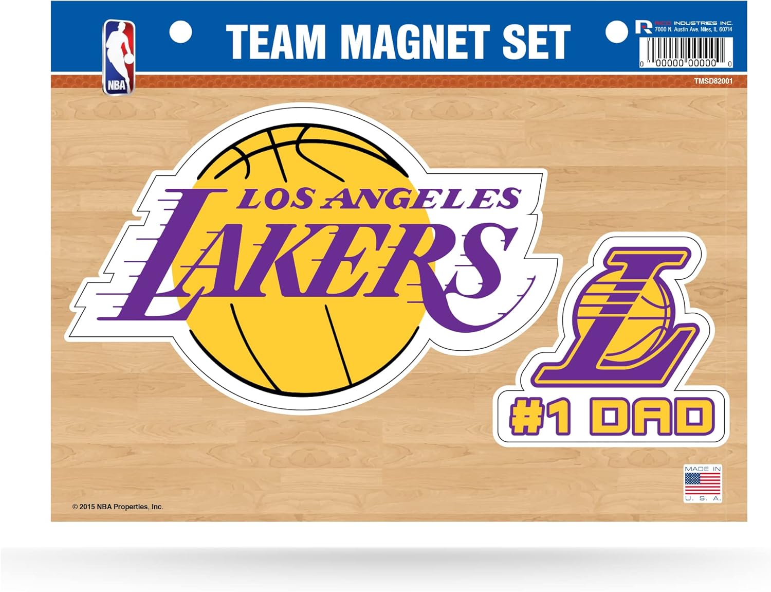 Amazon.com : Rico Industries NBA Los Angeles Lakers #1 Dad Team Magnet ...