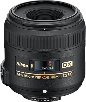 Amazon.com : Nikon AF-S DX Micro-NIKKOR 40mm f/2.8G Close-up Lens for ...