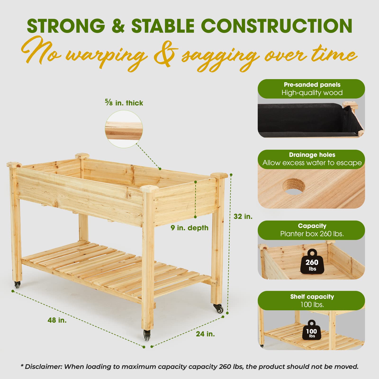 Snapklik.com : Idzo Raised Garden Bed