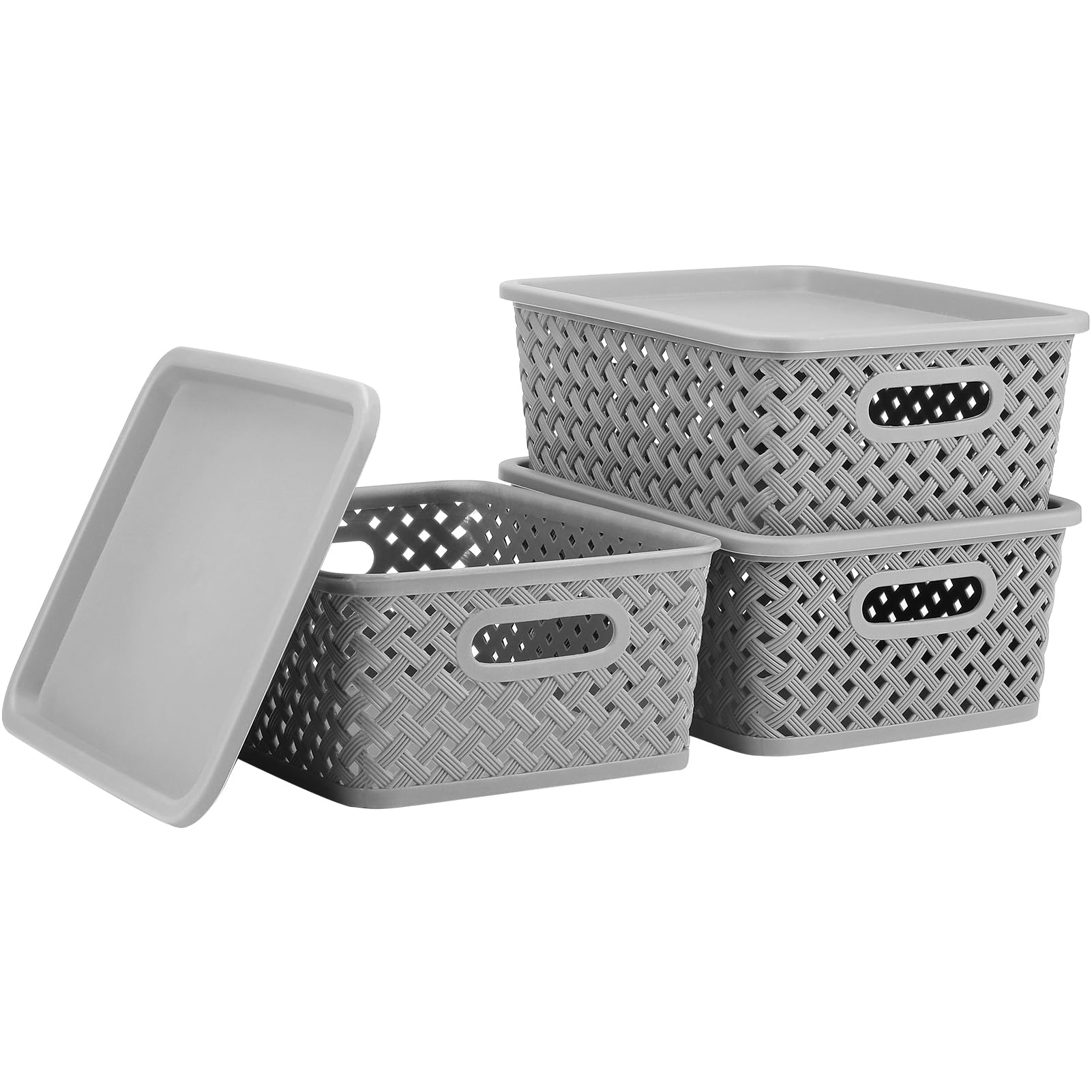 Amazon.com - MaxGear Organization and Storage, Storage Basket with Lid ...