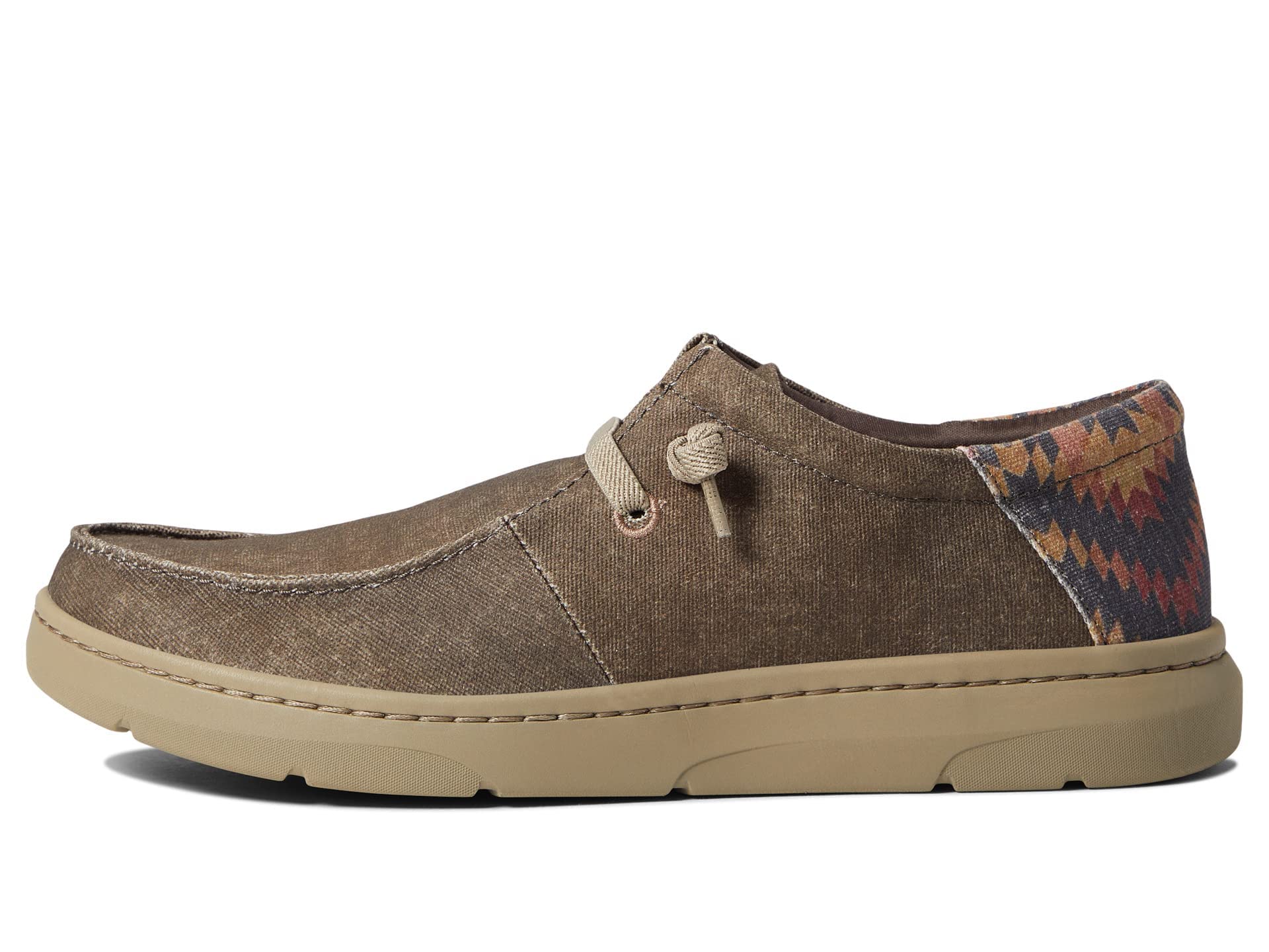 Snapklik.com : Ariat Mens Hilo Stretch Lace Dark Tan/Rust Aztec Print 14
