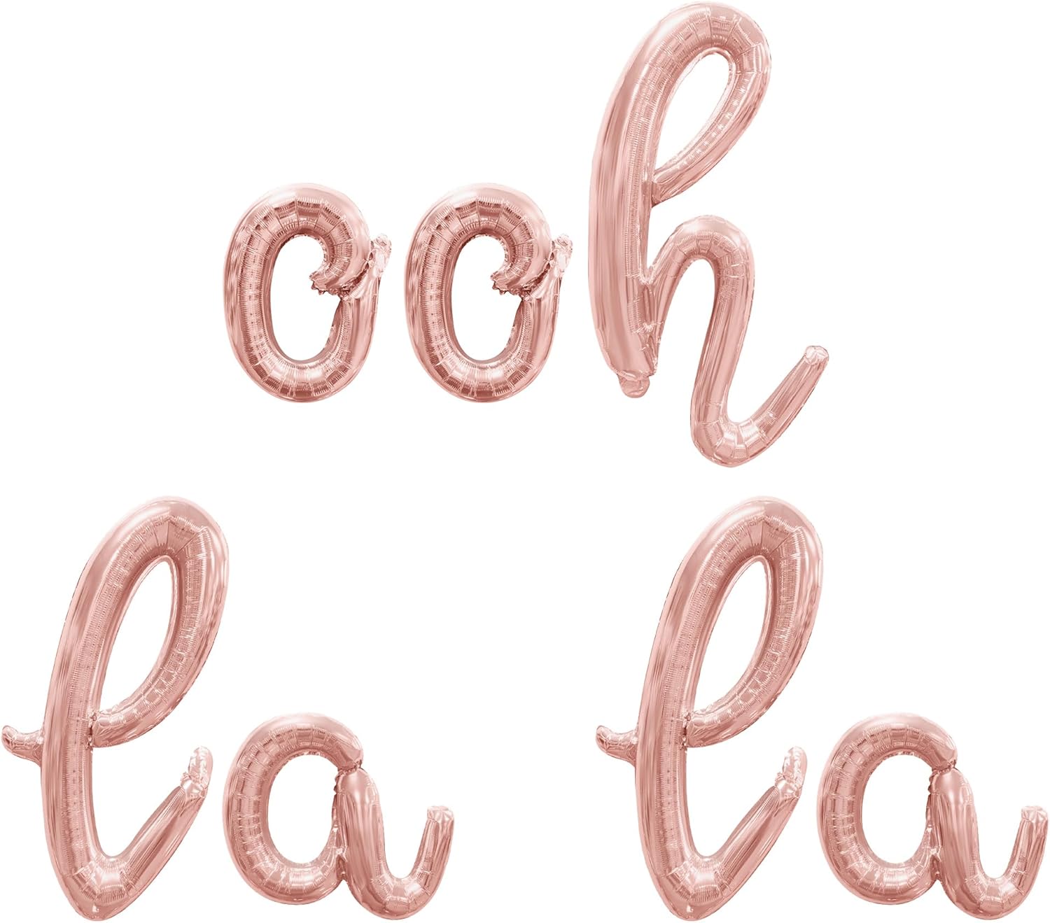 Amazon.com: Cursive Script Letter Balloons - OOH LA LA 16" Inch ...