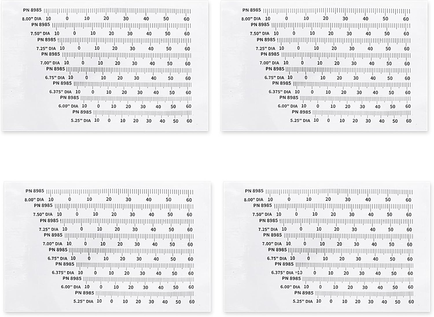 Amazon.com: 4Pcs 8985 Harmonic Balancer Timing Tape for Engines, 5.25 ...