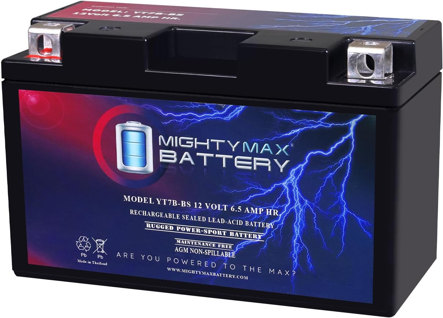 Amazon.com: ExpertPower YTX7A-BS Battery for Gas Gy6 Scooter Moped 50CC ...