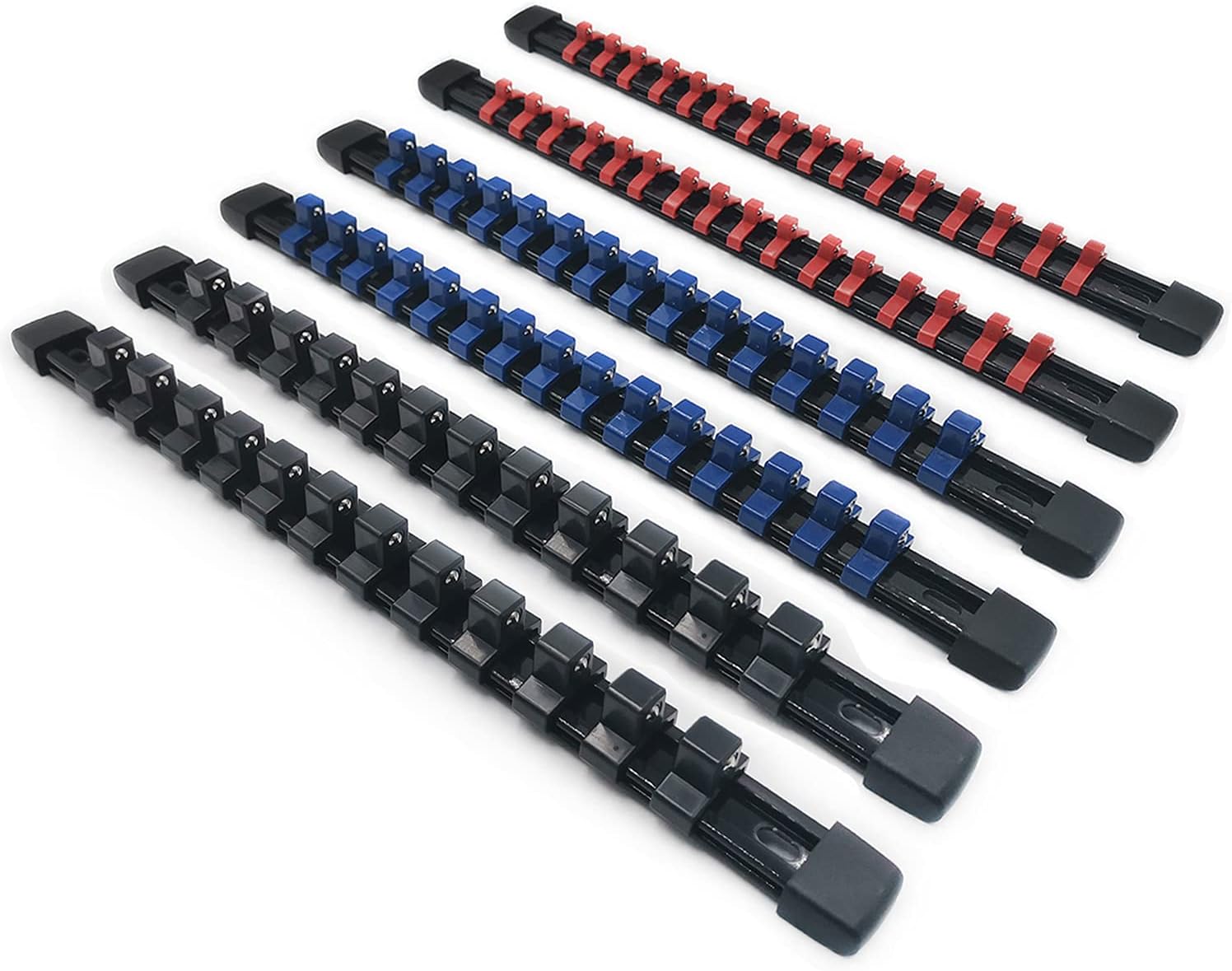 3 Piece Socket Rail Set Ideal for 1/2 3/8 1/4" SOCKETS : Amazon.co.uk ...