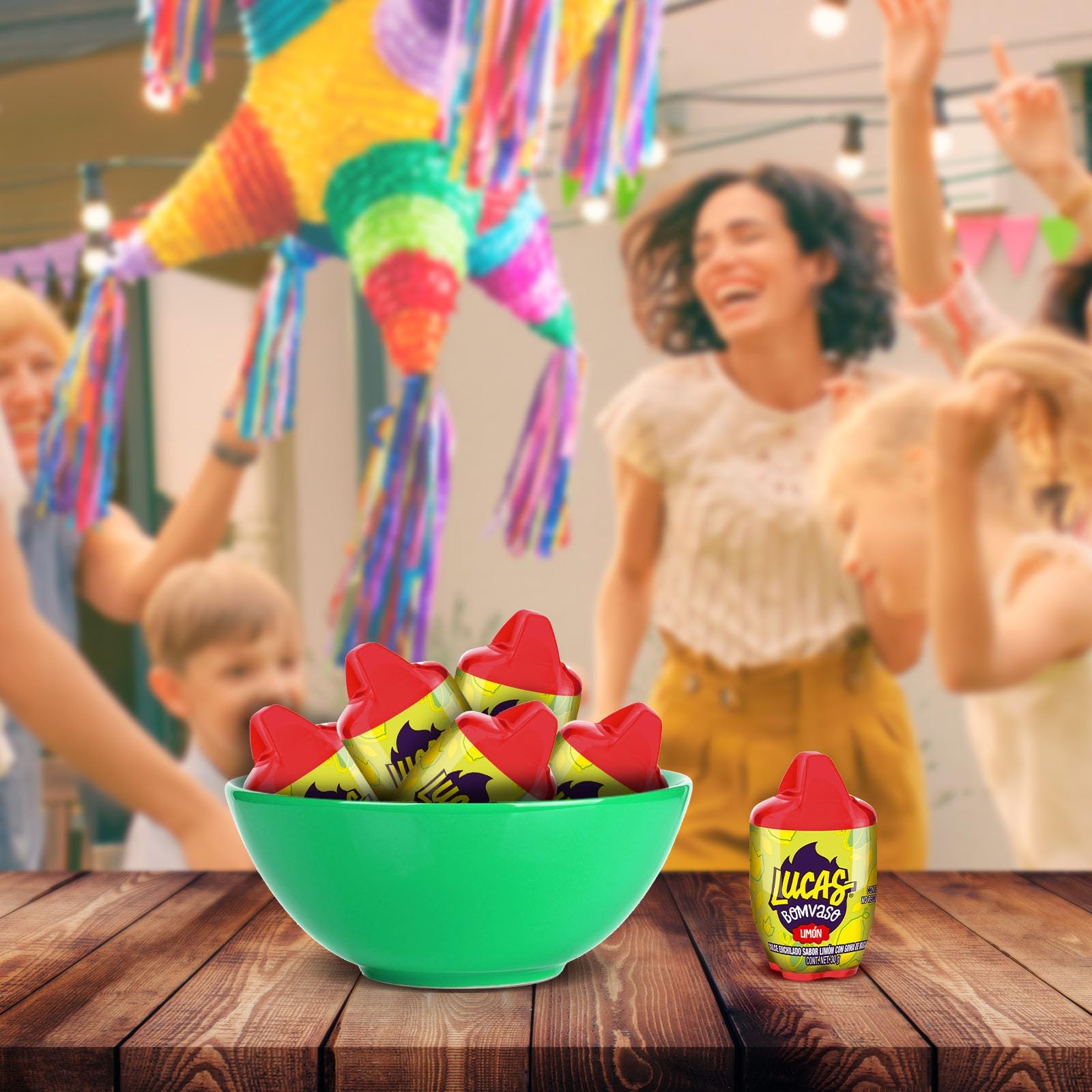 Amazon.com : Lucas Bomvaso Jelly Lemon Flavored with Chewing Gum Candy ...