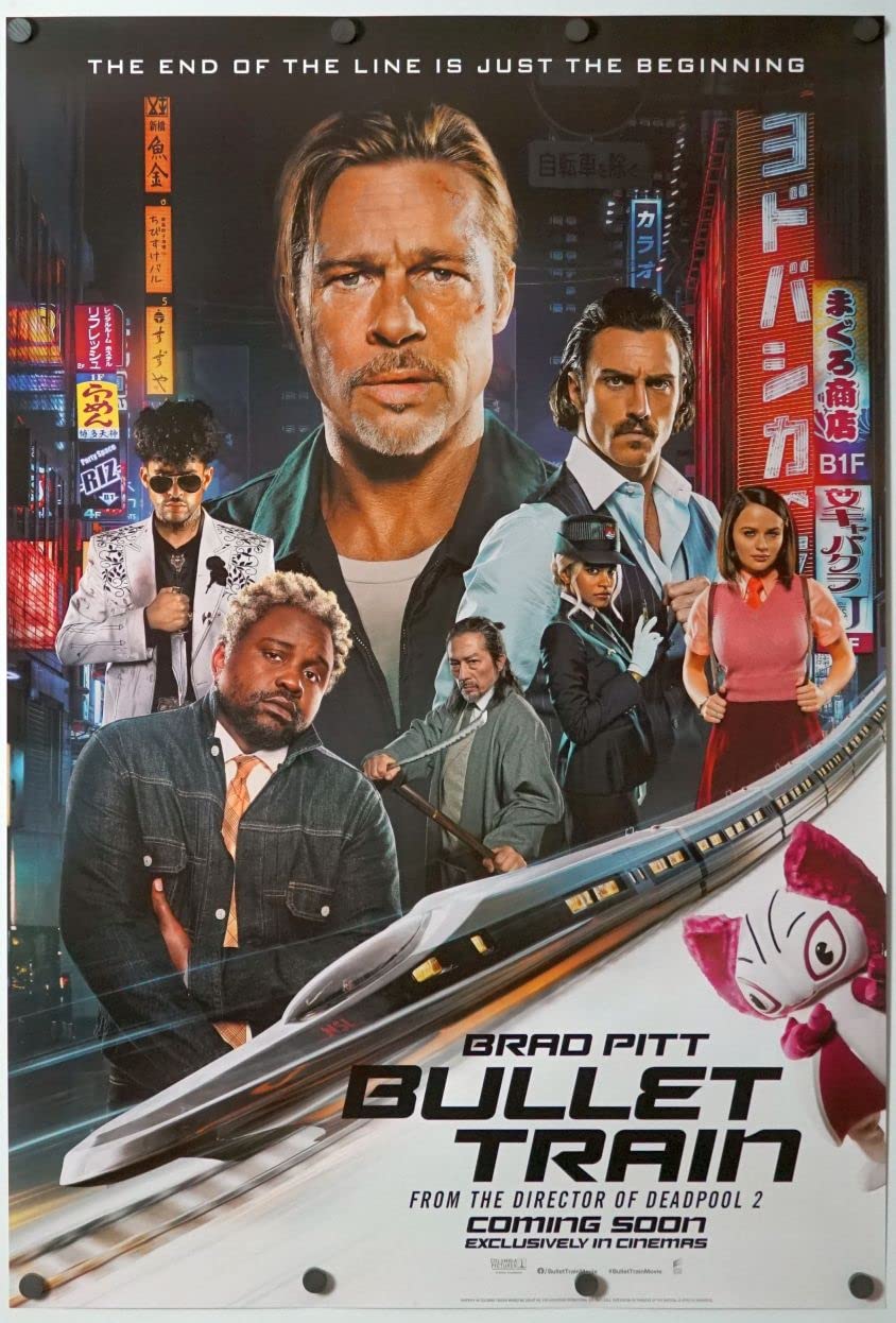 Amazon.com: BULLET TRAIN MOVIE POSTER 2 Sided ORIGINAL 27x40 Style A ...