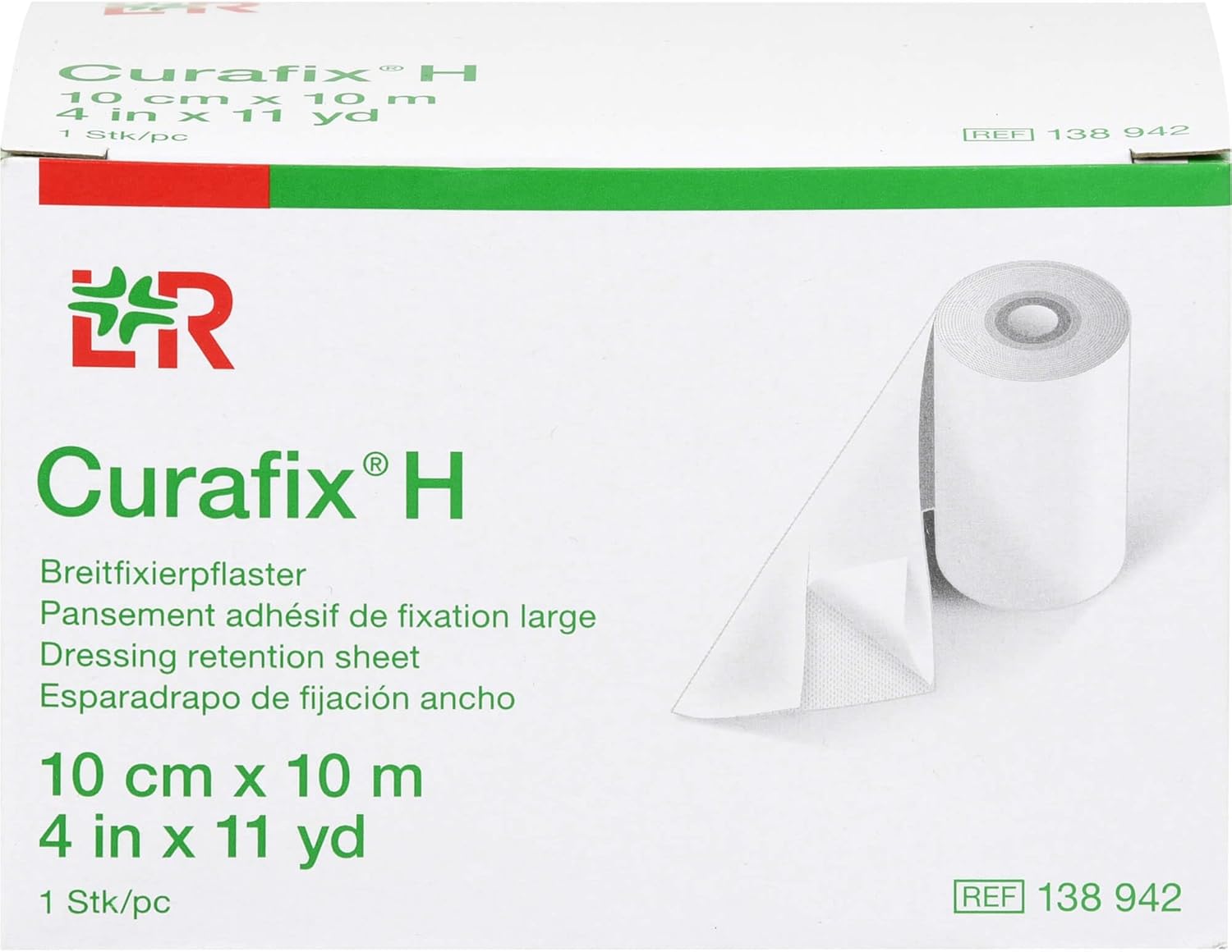 CURAFIX H Fixierpflaster 10 cmx10 m 1 St : Amazon.de: Drogerie ...