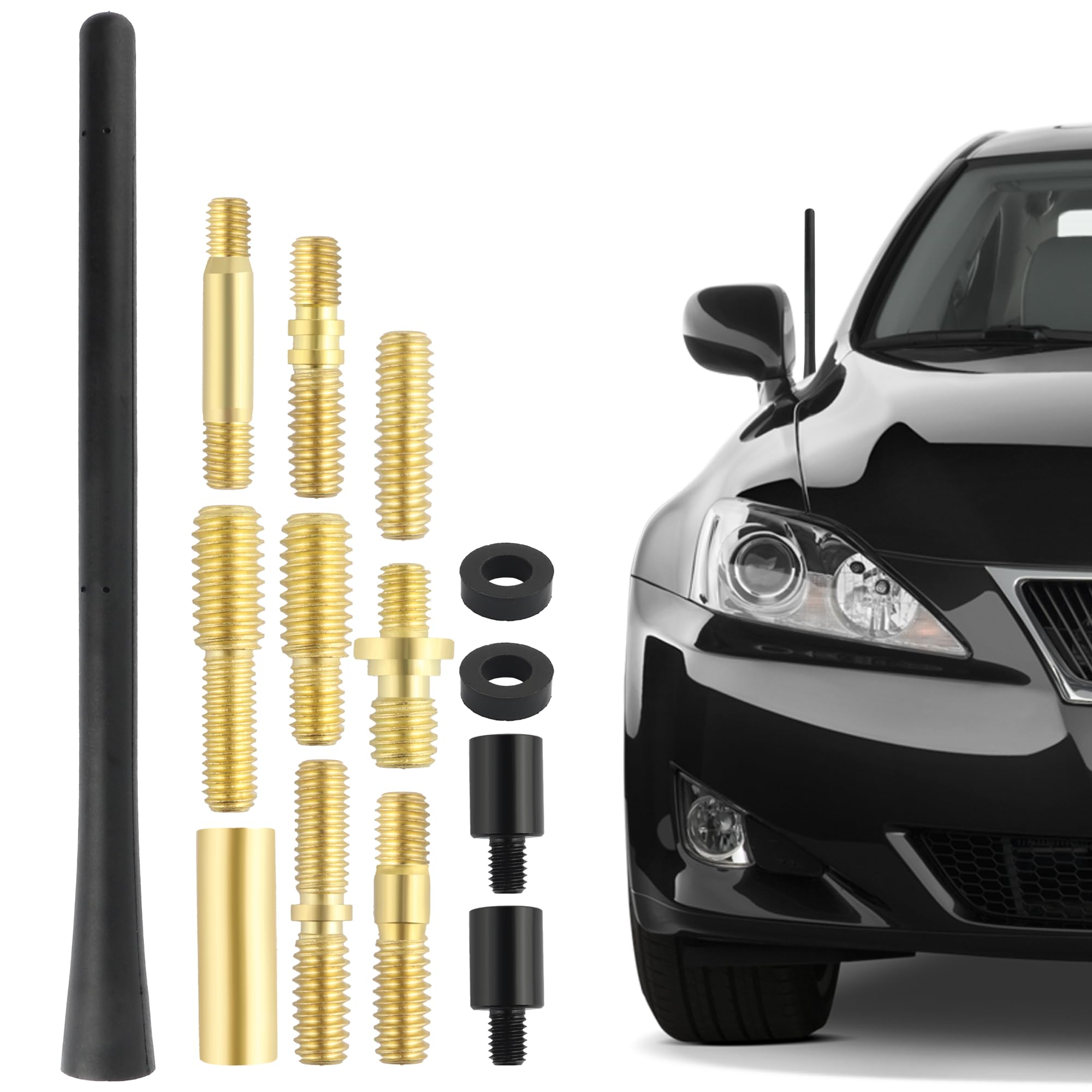7 Inch Car Antenna for Car Roof,Rubber Antenna Auto Roof Mount Securely ...
