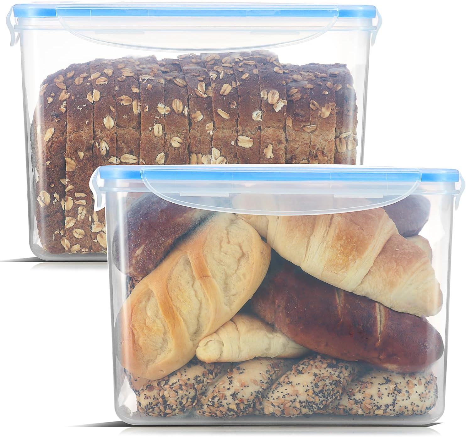 Amazon.com: Tafura Bread Storage for Homemade Bread [2 Pack] Plastic ...