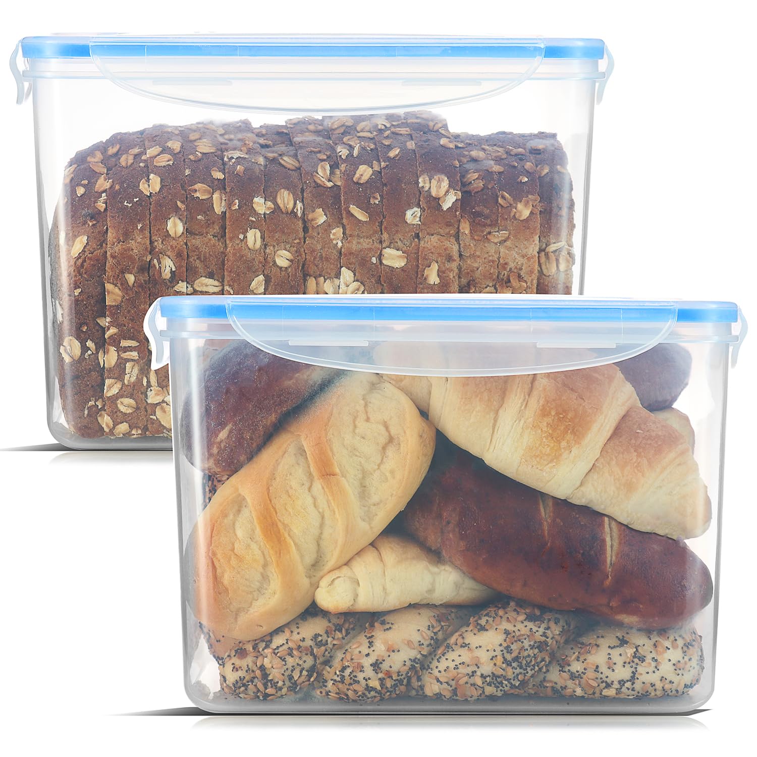 Snapklik.com : Tafura Bread Container - BPA Free Plastic Bread Box ...