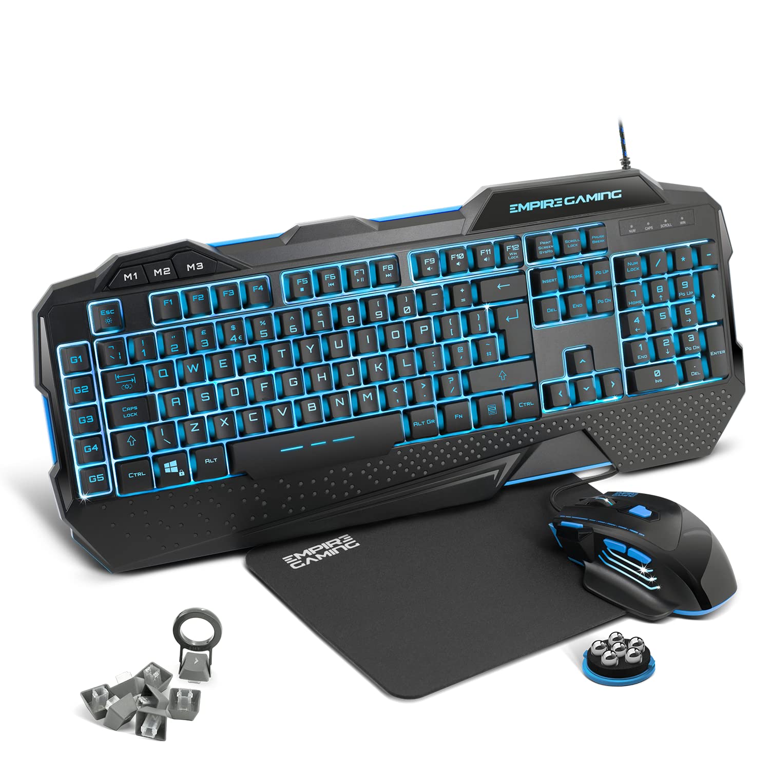 EMPIRE GAMING - Hellhounds PC Gaming Pack English- Keyboard Mouse ...