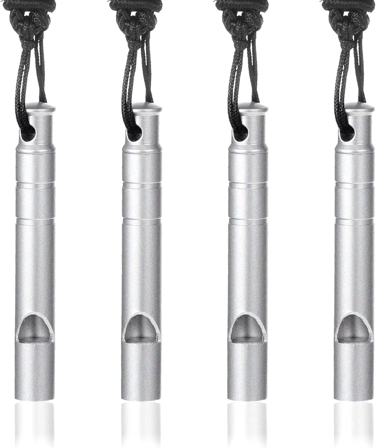 Amazon.com : Bruislard 4 Pcs Titanium Emergency Whistles Safety Whistle ...