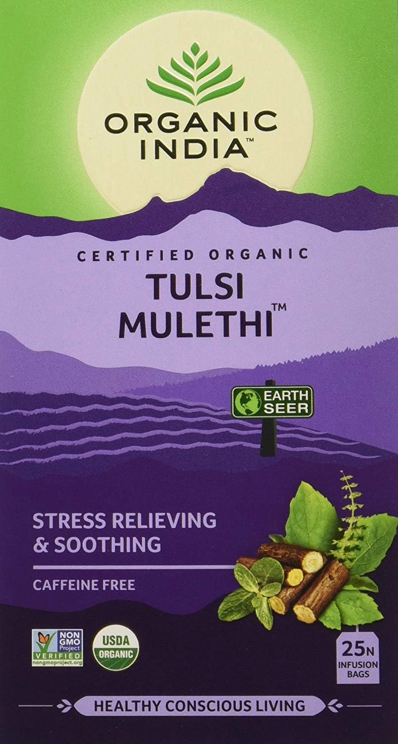 Amazon.com : Organic India Tulsi Wellness Tummy Tea, 25 Tea bags ...
