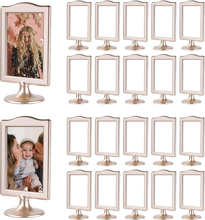 Amazon.com - Litpoetic 20 Pack Double Sided Standing Picture Frame 4x6 ...