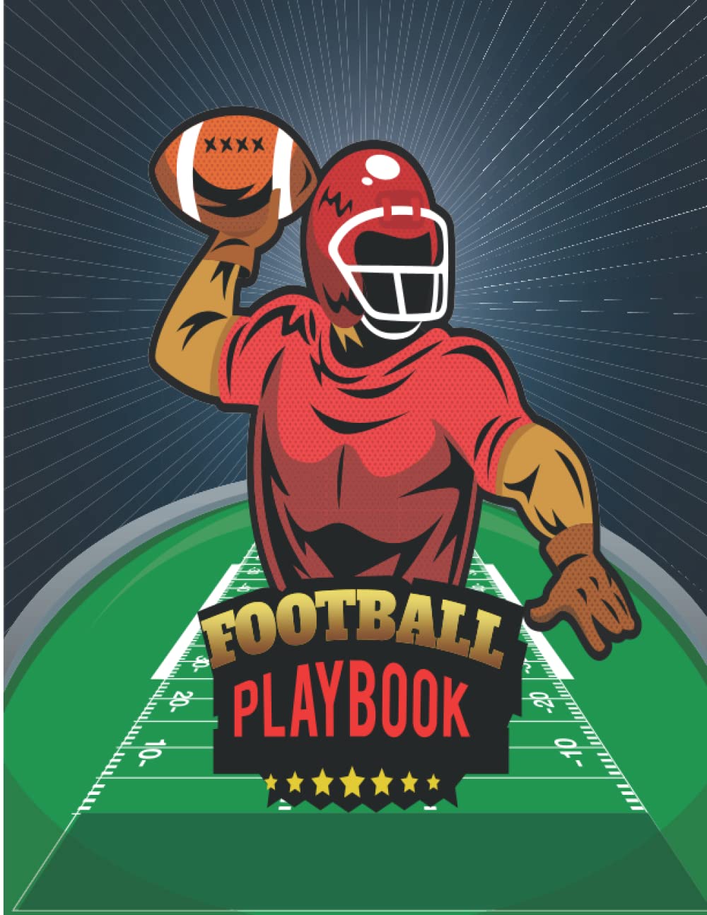 Football Playbook For Coaches Playing Notebook For Drawing Up Plays ...