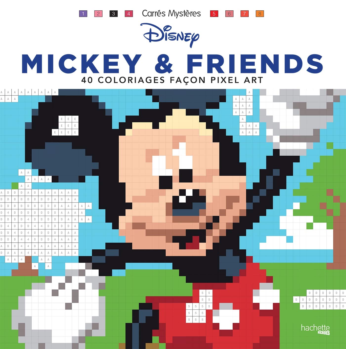 Amazon.com: Carrés mystères Disney Mickey & friends: 40 coloriages ...