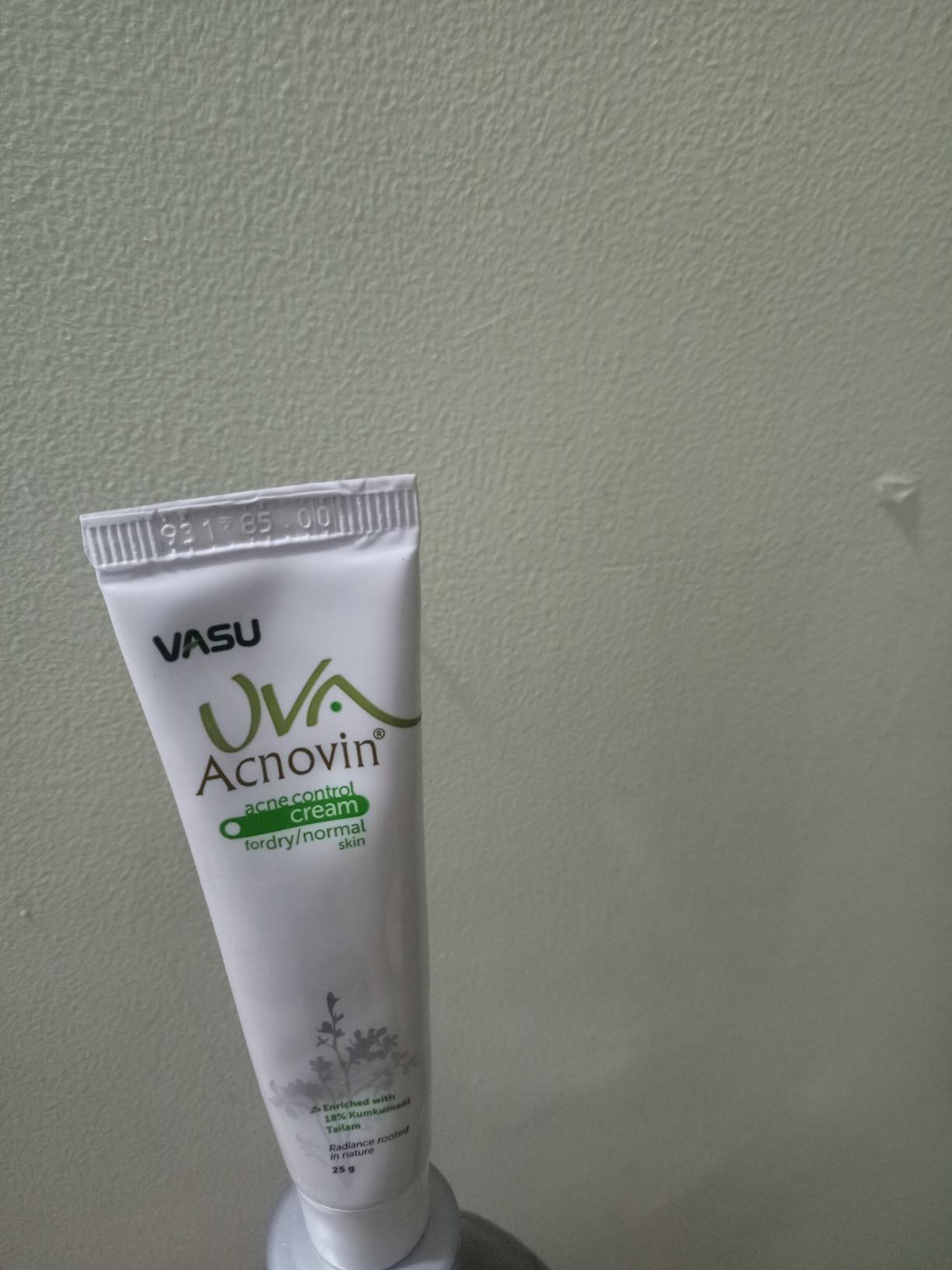VASU Uva Acnovin Acne Control Cream 25g - Pack of 2 [Ayurvedic ...