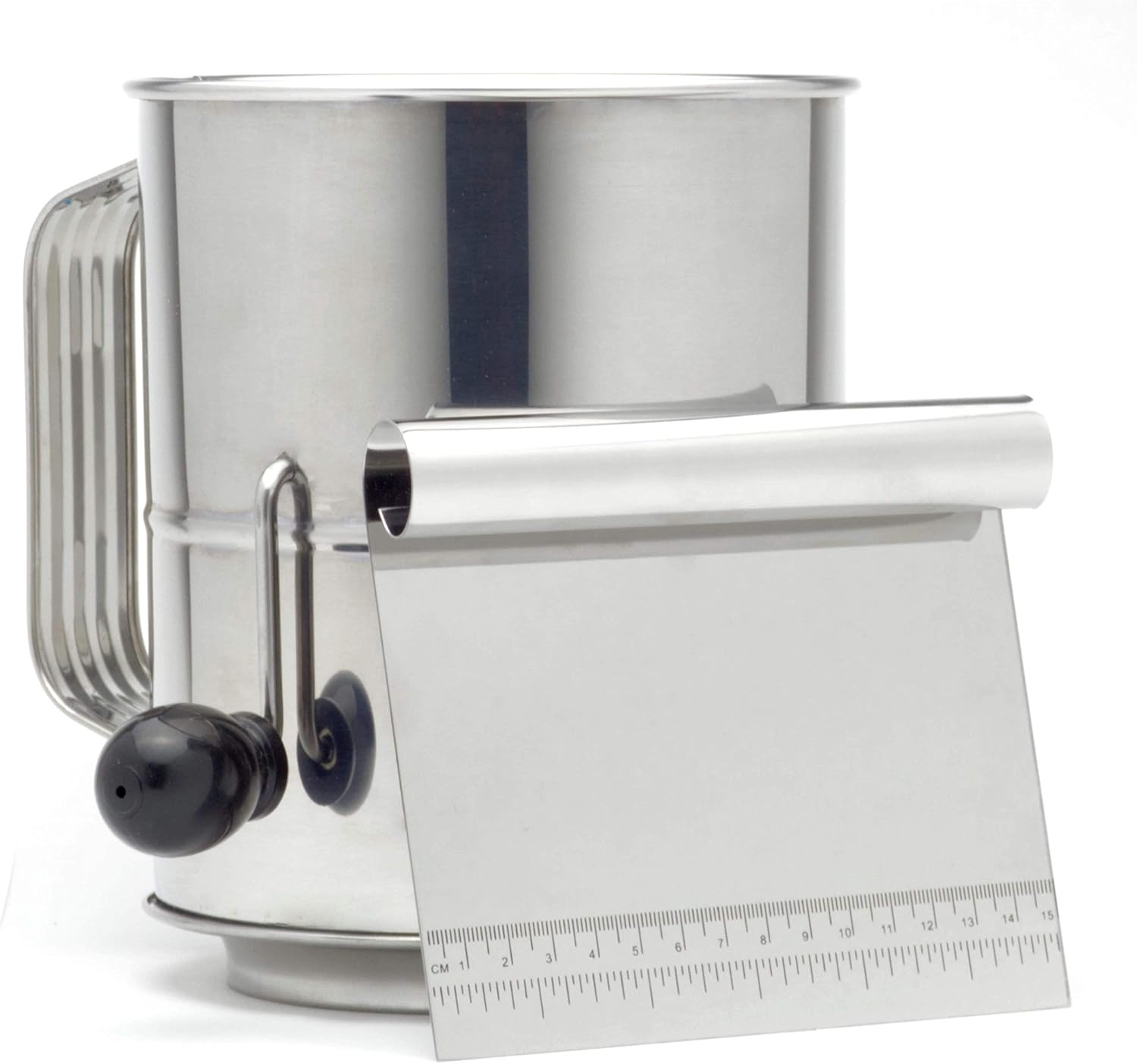 Amazon.com: PLESIU Ardner Flour Sifter 8 Cup Stainless Steel Fine Mesh ...