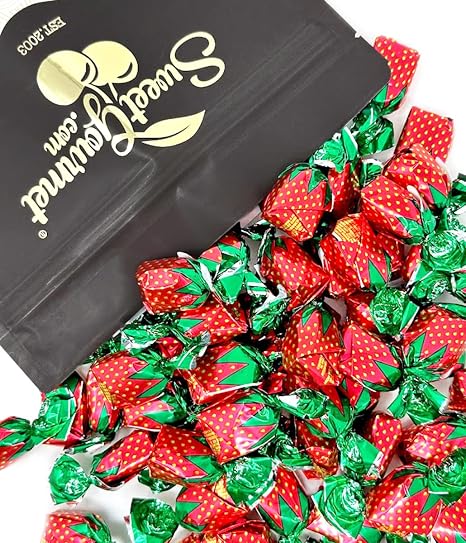 Amazon.com : SweetGourmet Arcor Strawberry Bon Bons Buds Filled Hard ...