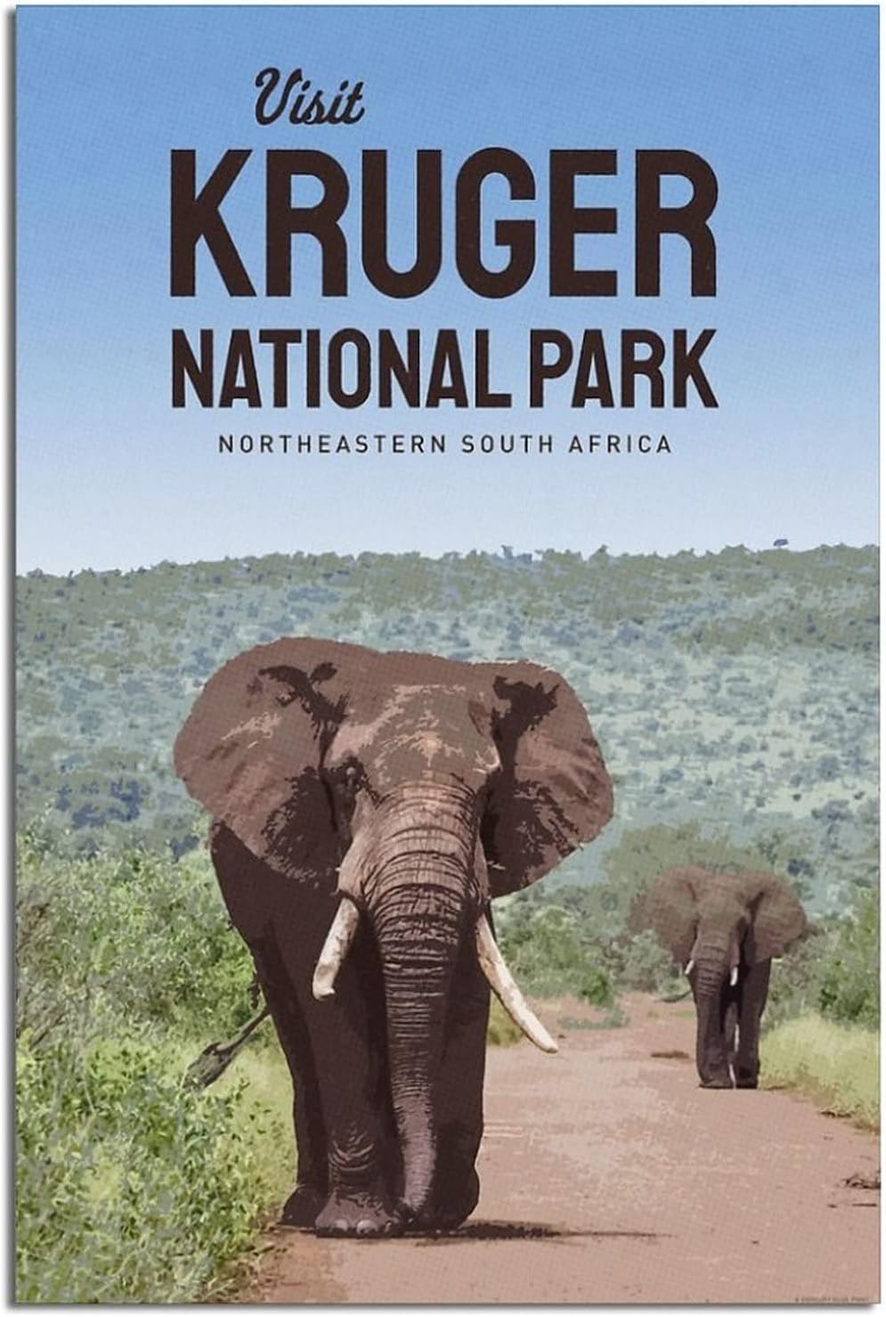 Amazon.com: Kruger National Park South Africa Vintage Travel Posters ...