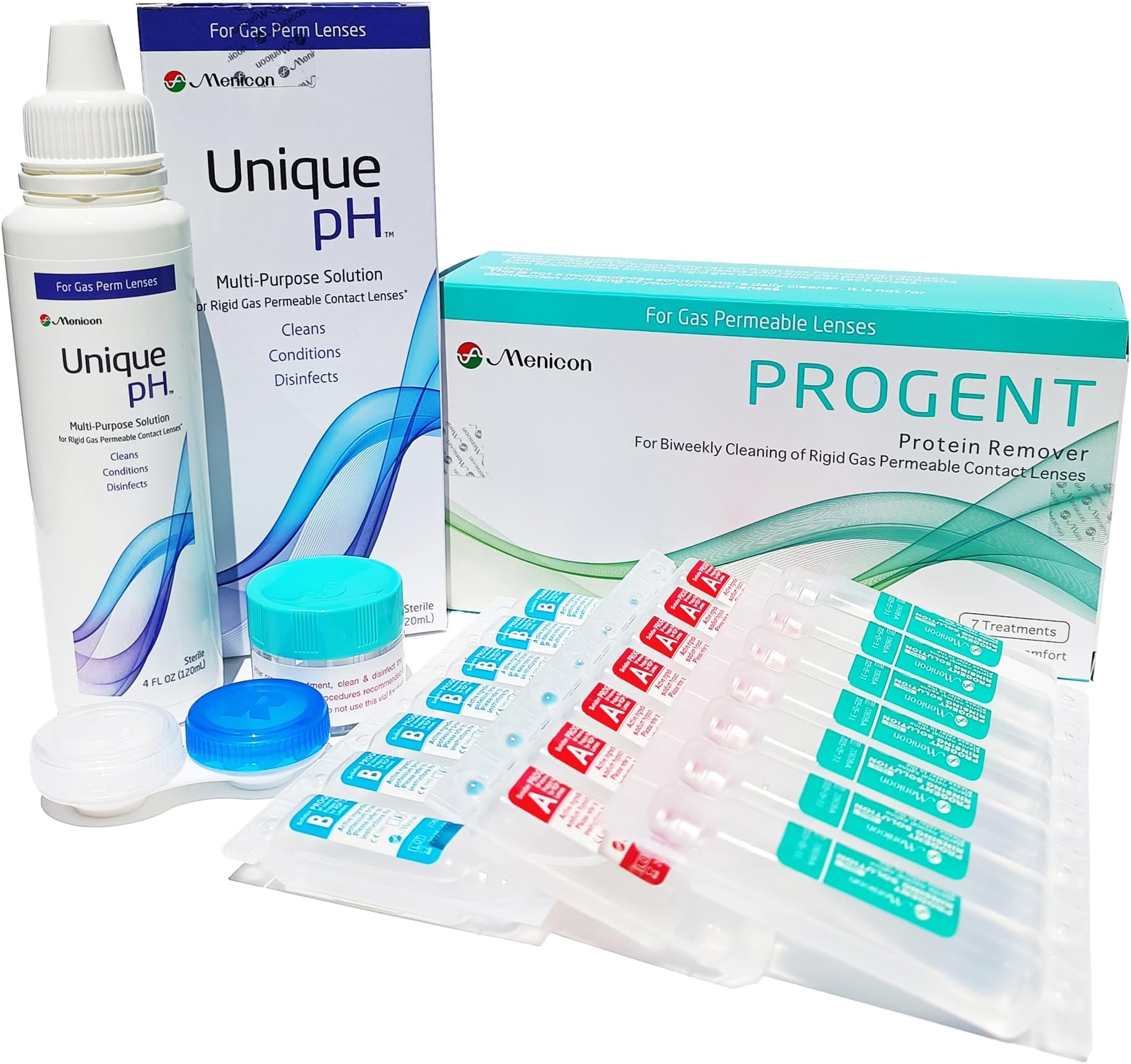 Amazon.com: Menicon Progent Biweekly Contact Lens Cleaner - Removes ...