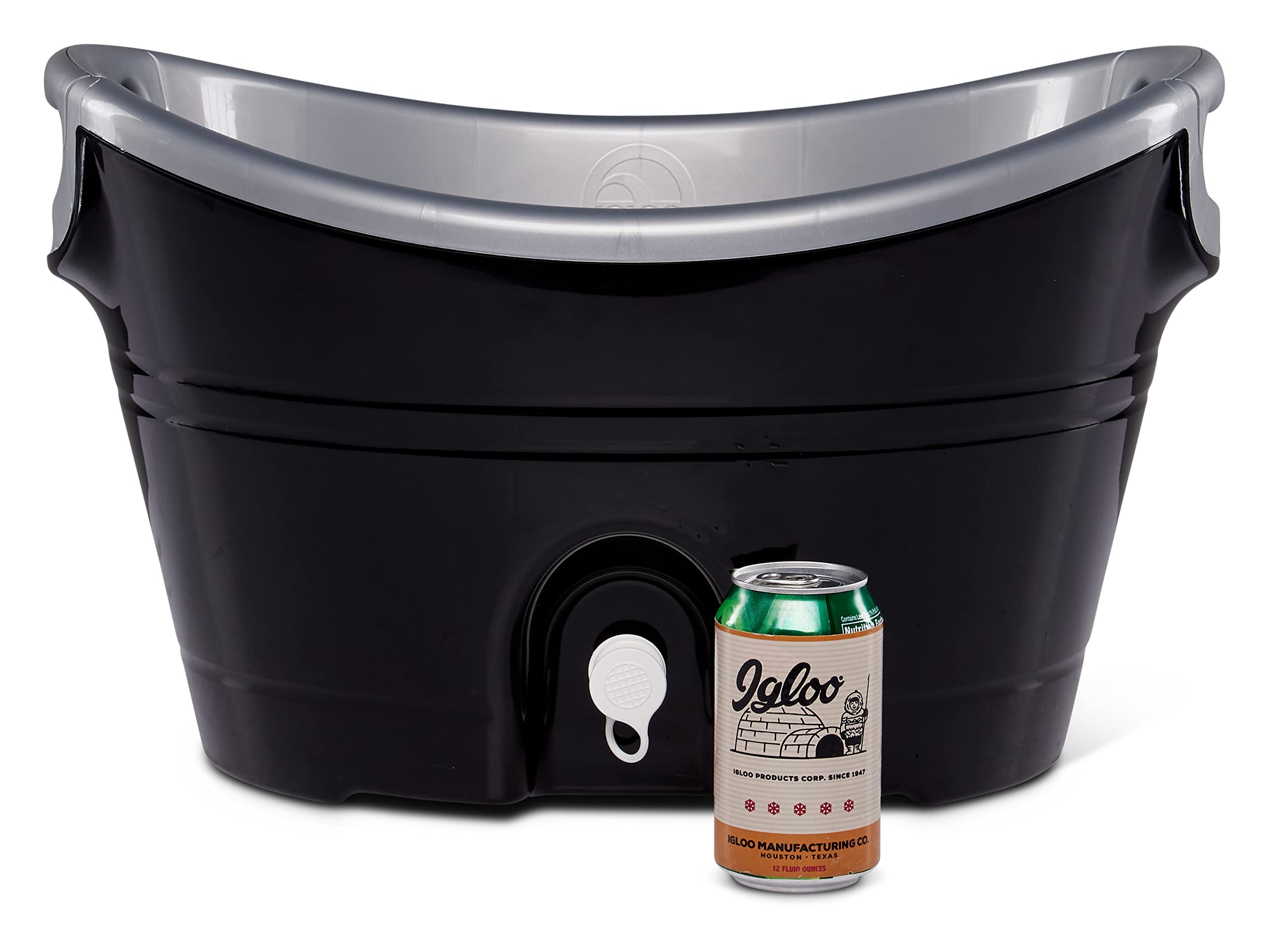 Snapklik.com : Igloo Party Bucket Cooler Black/Silver