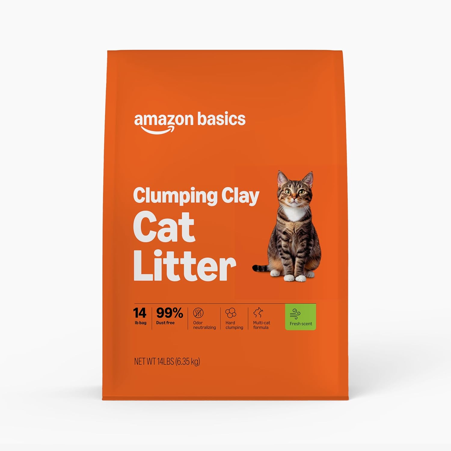 Amazon.com : Amazon Basics Clumping Cat Litter, Fresh Scent, Hard ...