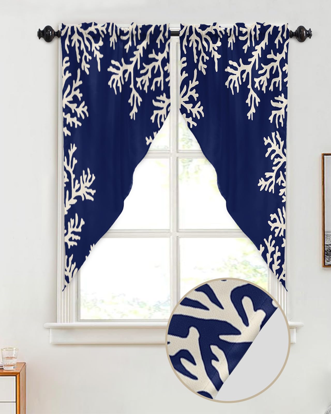 Coral And Navy Background