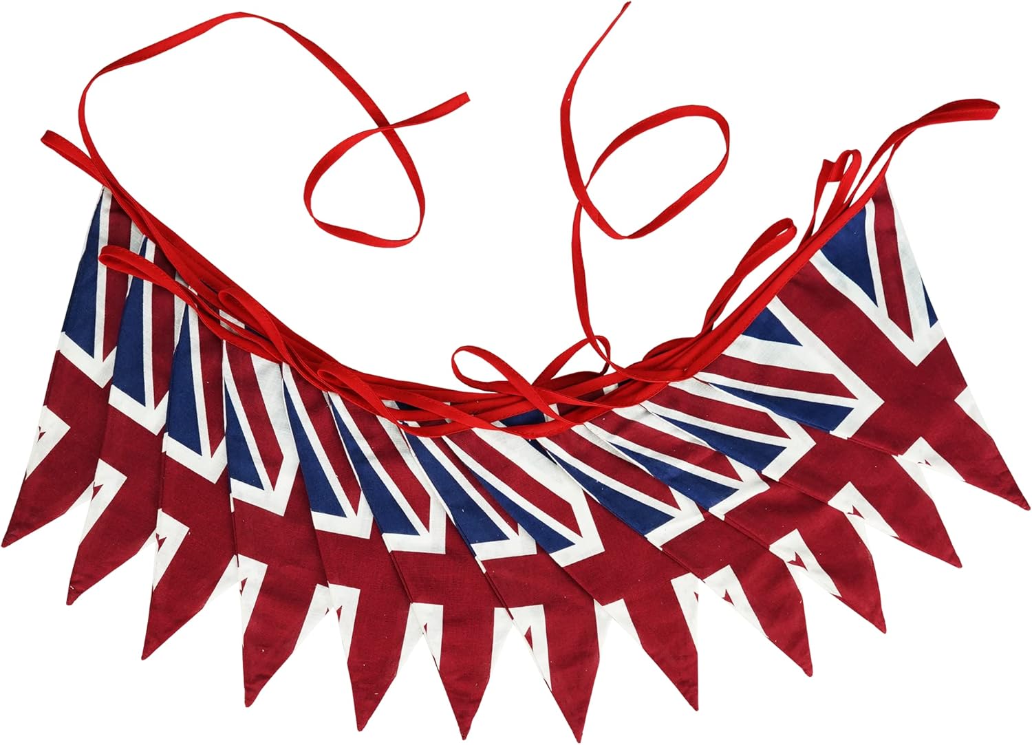 G2PLUS 6M Vintage Fabric Union Jack Bunting Banner - 12PCS Double Sided ...