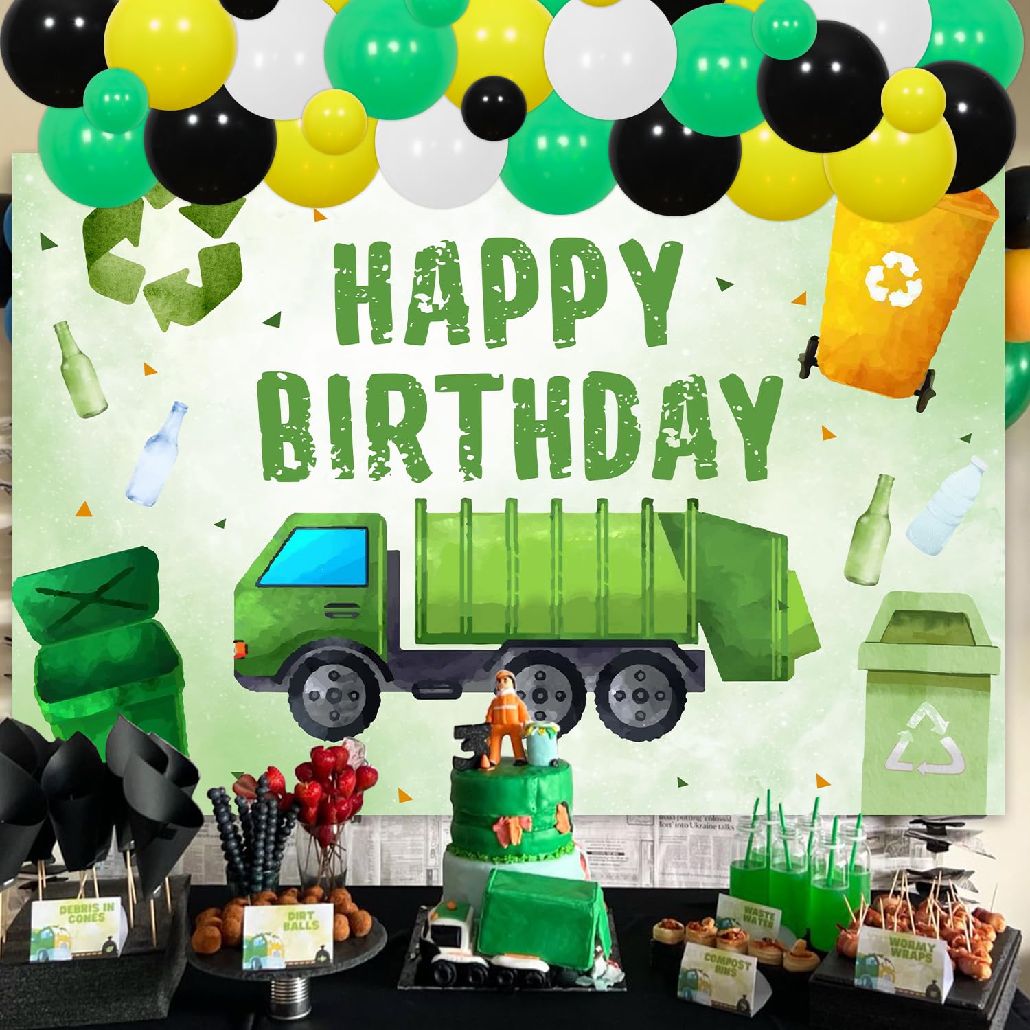 Garbage Truck Bday Decorations Garbage Truck Party Ideas