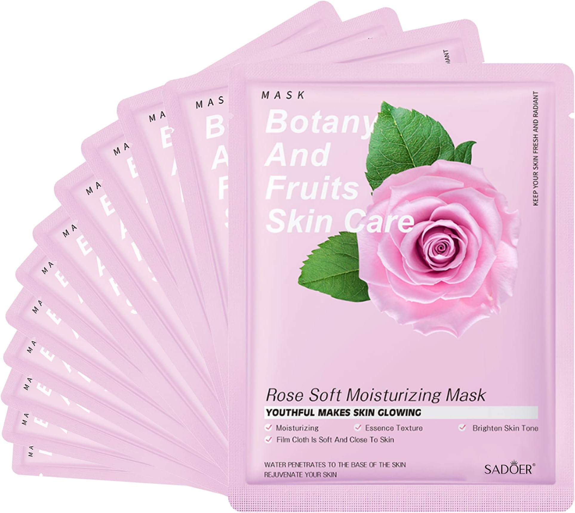 Amazon.com : Sakura Face Mask Skin Care - 15 Pack Korean Face Mask Set ...