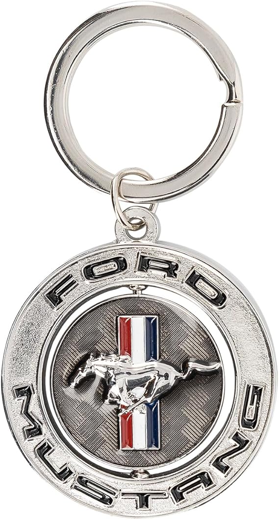 Amazon.com: Ford Mustang Tribar Spinner Keychain : Automotive
