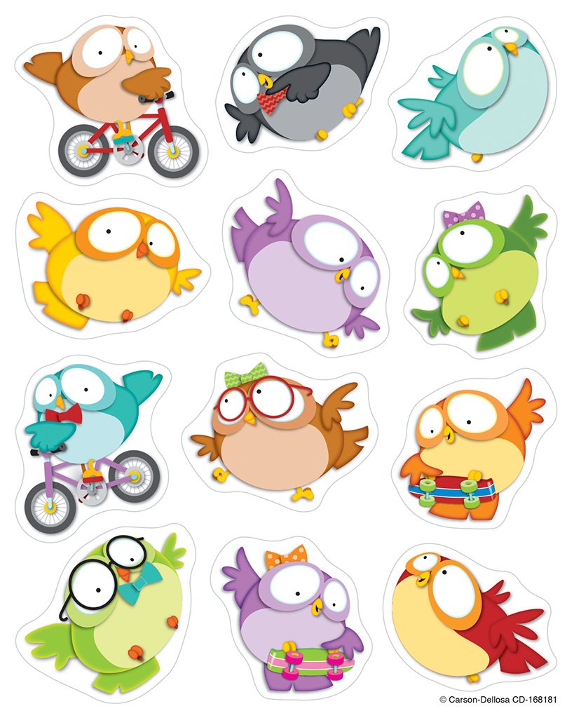 Carson Dellosa Stickers, Owl Pals (168181) : Amazon.in: Office Products