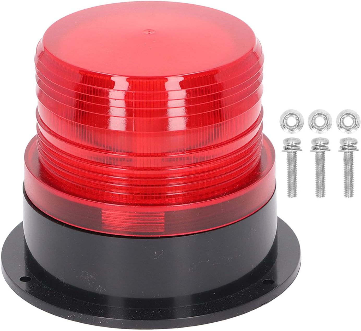 Amazon.com: Round Red LED Warning Light, Cordless Strobe Light, Battery ...