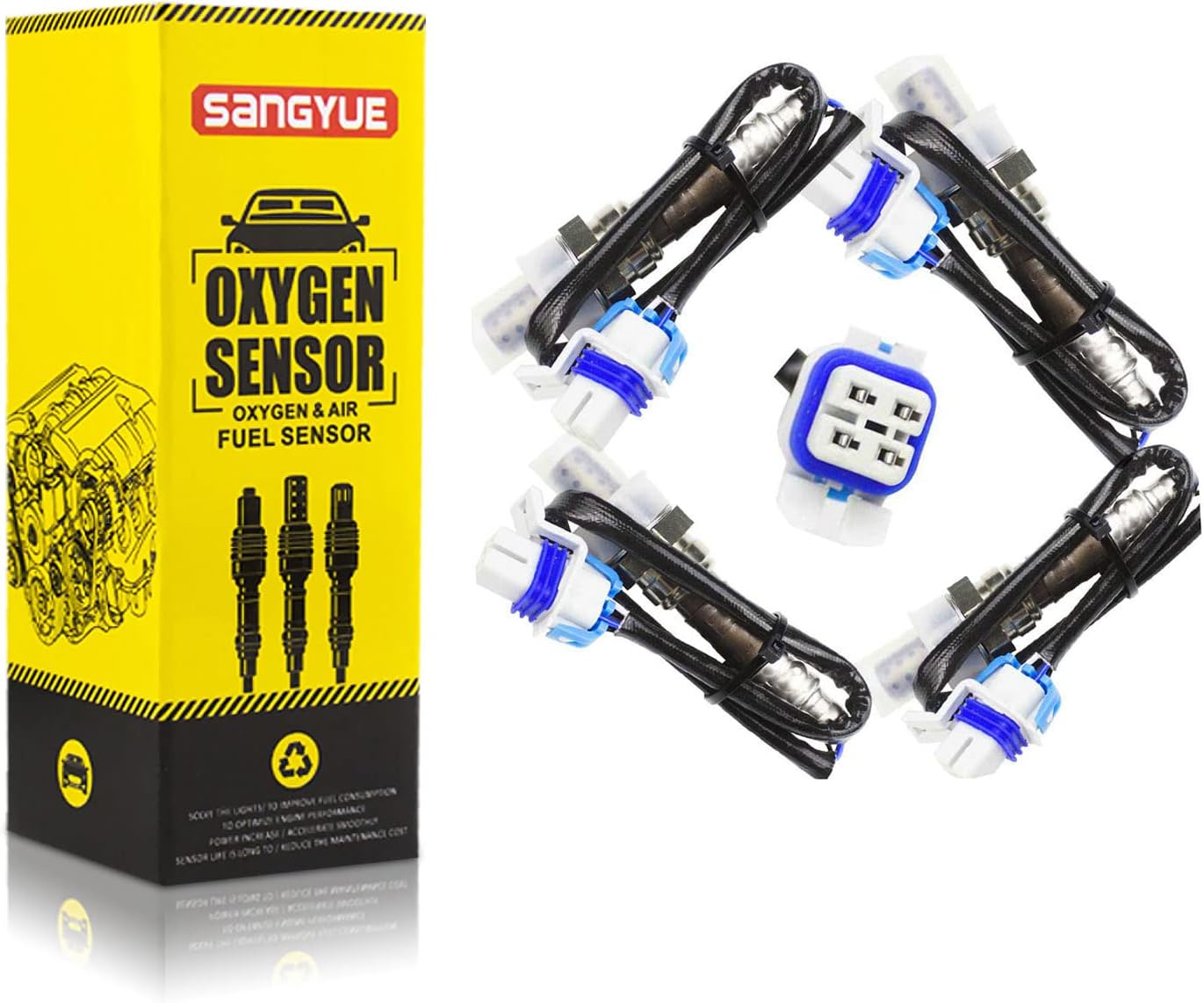 Amazon.com: Sangyue 4x Oxygen O2 Sensor for 2003 2004 2005 Chevrolet ...