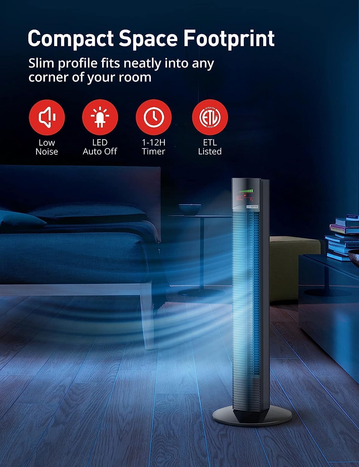 PARIS RHÔNE Tower Fan, 44” Standing Oscillating Morocco | Ubuy